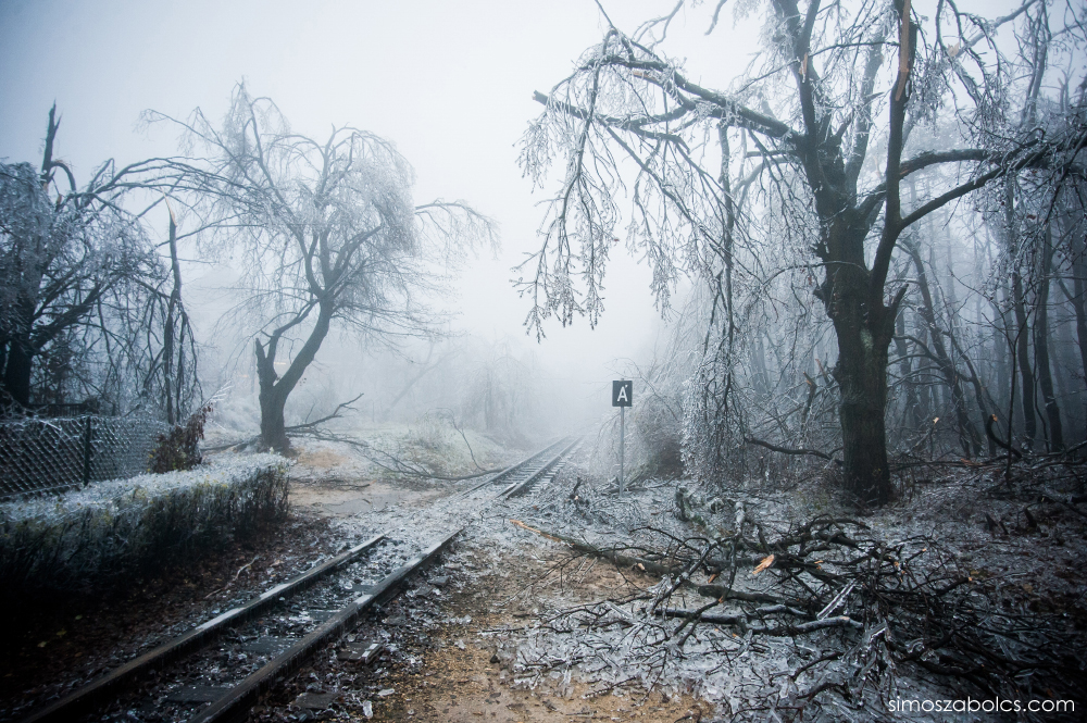 A jégbe fagyott János-hegy és Normafa – Világutazó
